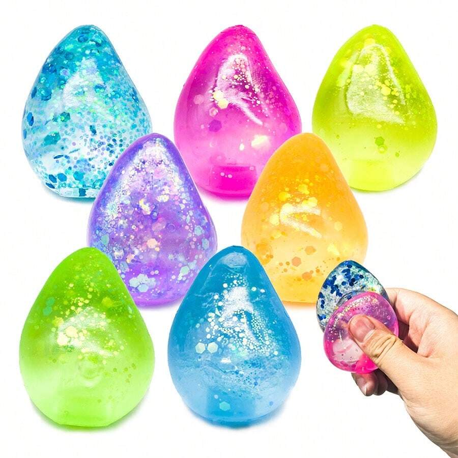 Water Droplet Maltose Stress Relief Squeeze Ball, Rhinestone Cube ...
