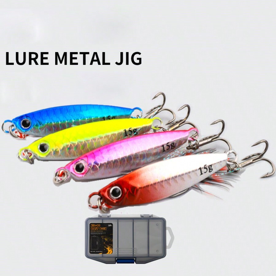 Long-Distance Trolling Metal Plate Lure, Realistic Fish Scale Imitation ...