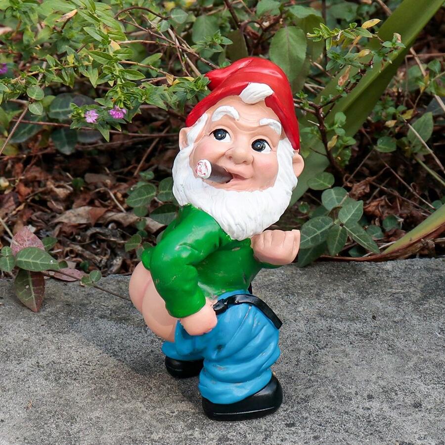 Resin Garden Dwarf Statue, Strange Dwarf Statue, Spring Courtyard Micro ...