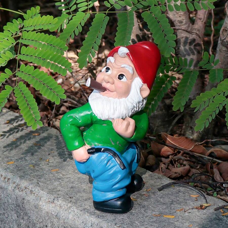 Resin Garden Dwarf Statue, Strange Dwarf Statue, Spring Courtyard Micro ...