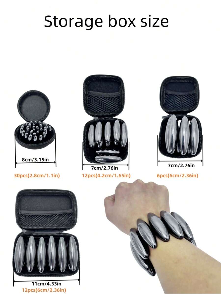 6/12/30pcs Multi-Size Multi-Purpose Polished Ferrite Olive-Shaped ...