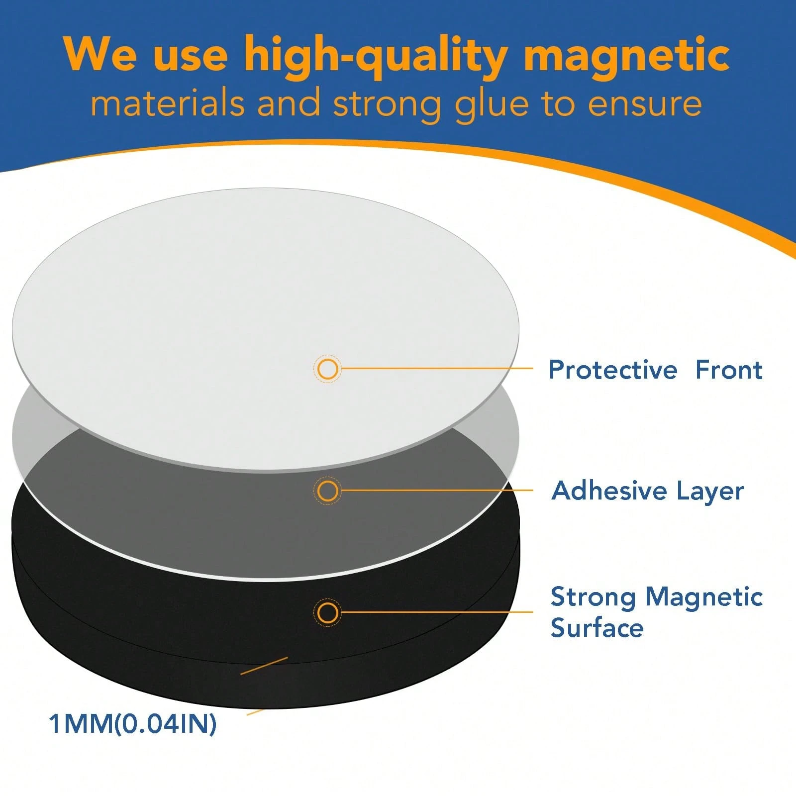 120Pcs Magnetic Dot With Self Adhesive, Round Magnets Magnetic Tape ...