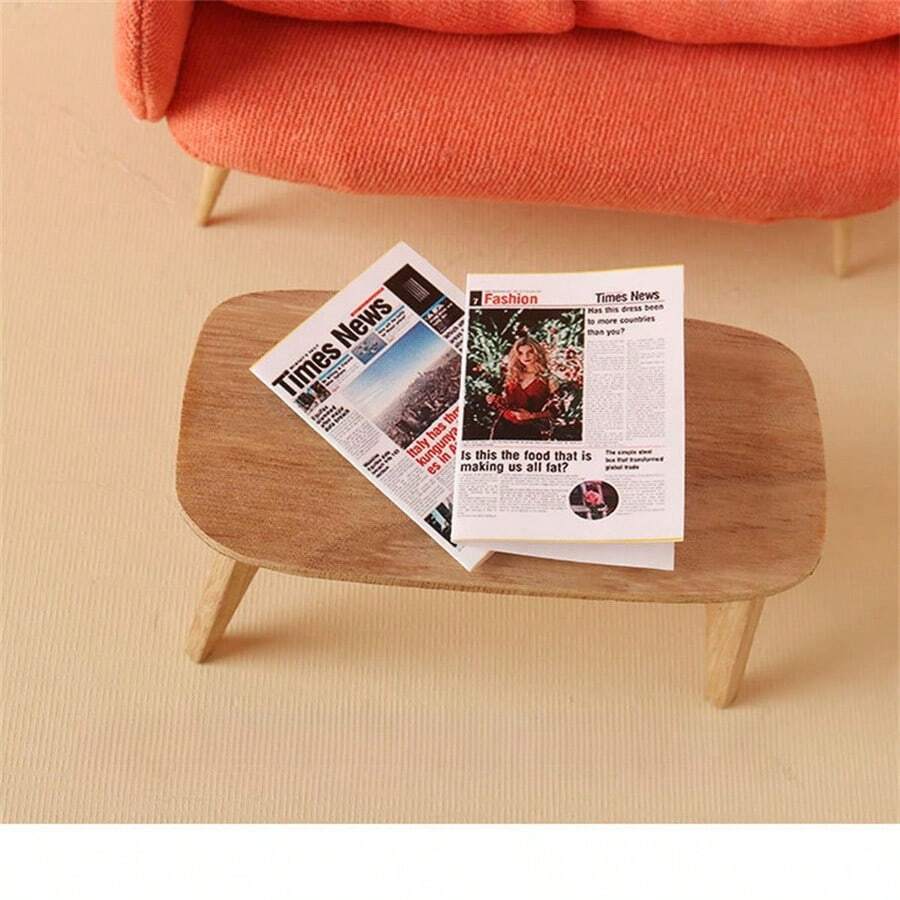 9pcs/6pcs/3pcs/1pc Colorful Mini Newspaper, Miniature Food Toy Colored ...