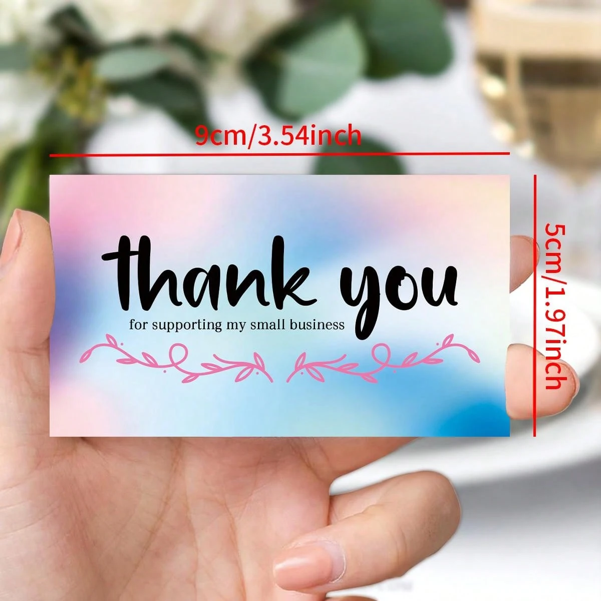 50pcs Thank You Cards, Customer Appreciation Note Cards, Thank You For ...