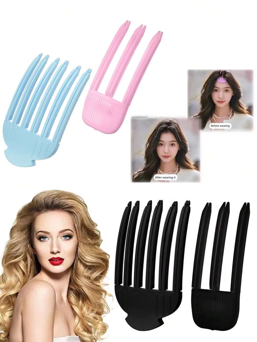 2pcs/1pc New Heatless Hair Root Booster, Natural Volumizing Hair Clip ...