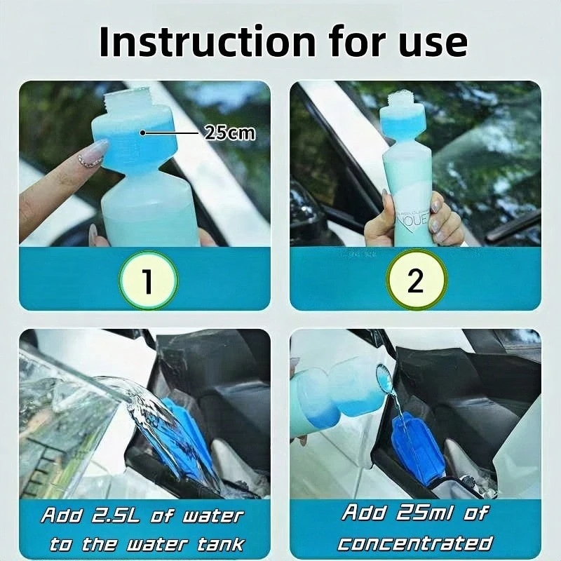 250ml 2024 New Car Windshield Cleaner Car Concentrated Solution Glass ...