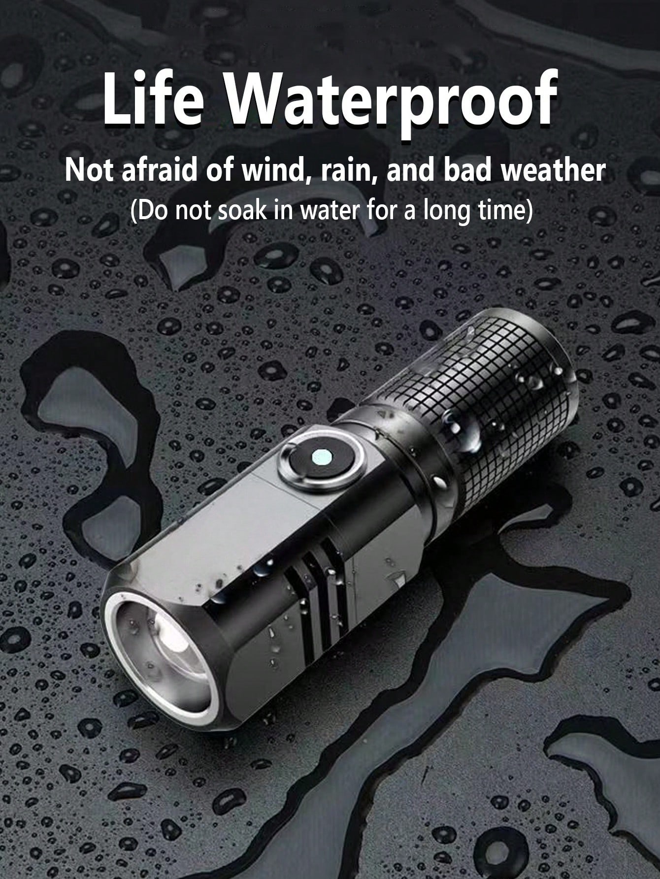 1PC Super Bright Mini LED Flashlight USB Rechargeable Zoom Tactical ...