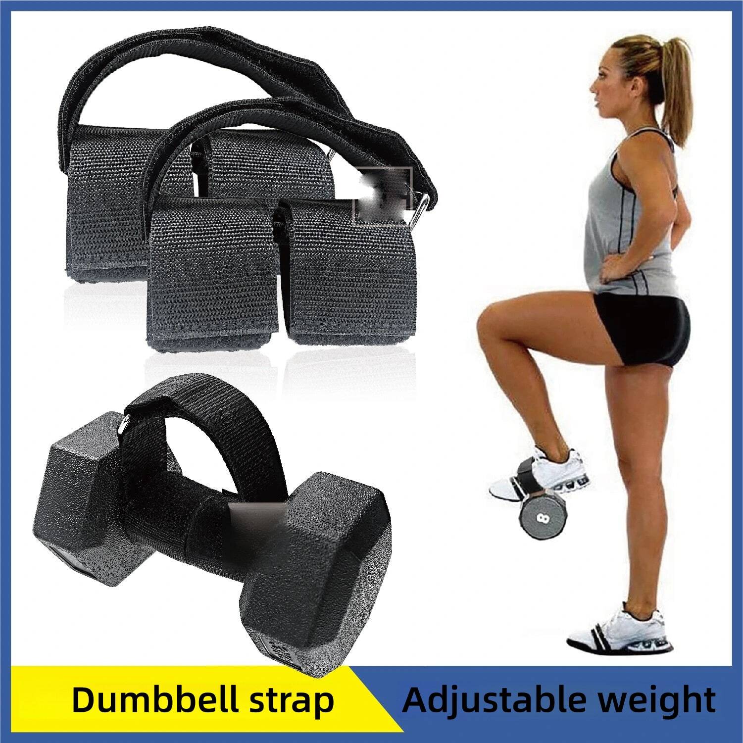 Dumbbell Strap Adjustable Weight Ankle Buckle Weight Lifting Strap For ...