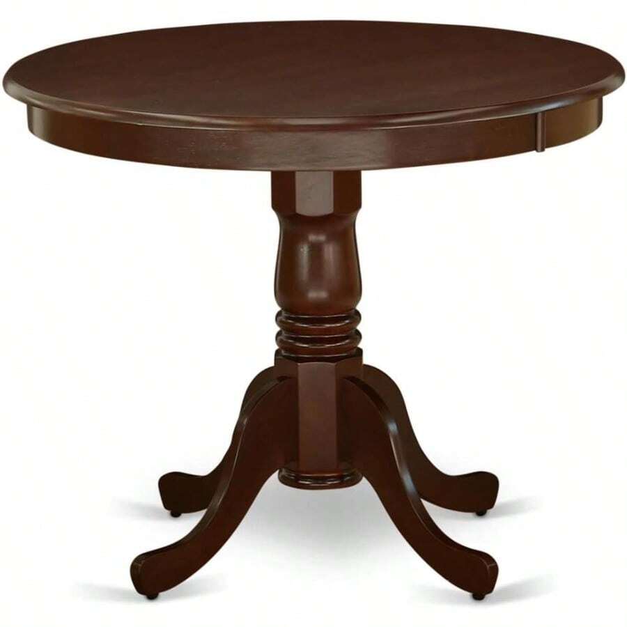 5 Piece Dining Set Includes A Round Dining Room Table With Pedestal And ...