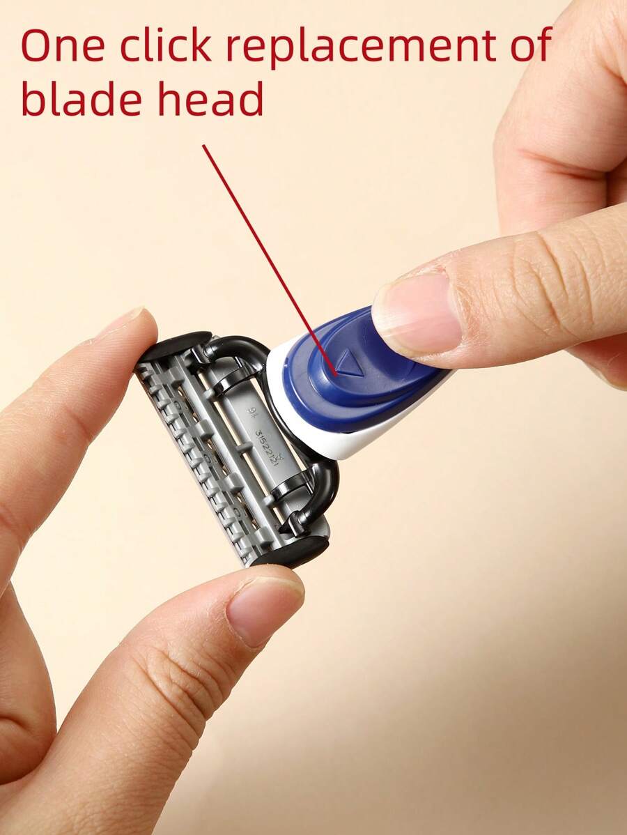 Universele handmatige veiligheidsscheermes voor mannen en vrouwen, 5-laags roestvrijstalen ...