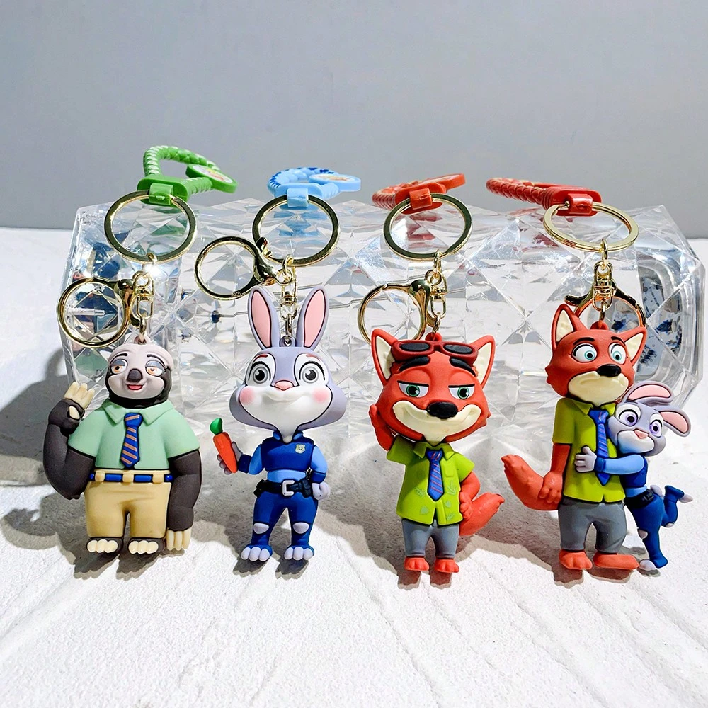 Disney Disney Cartoon Keychain Crazy Animal City Cute Rabbit Police ...
