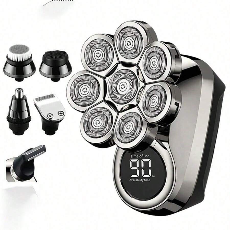 Multifunctional Grooming Kit Men's Rechargeable Bald Head Electric ...