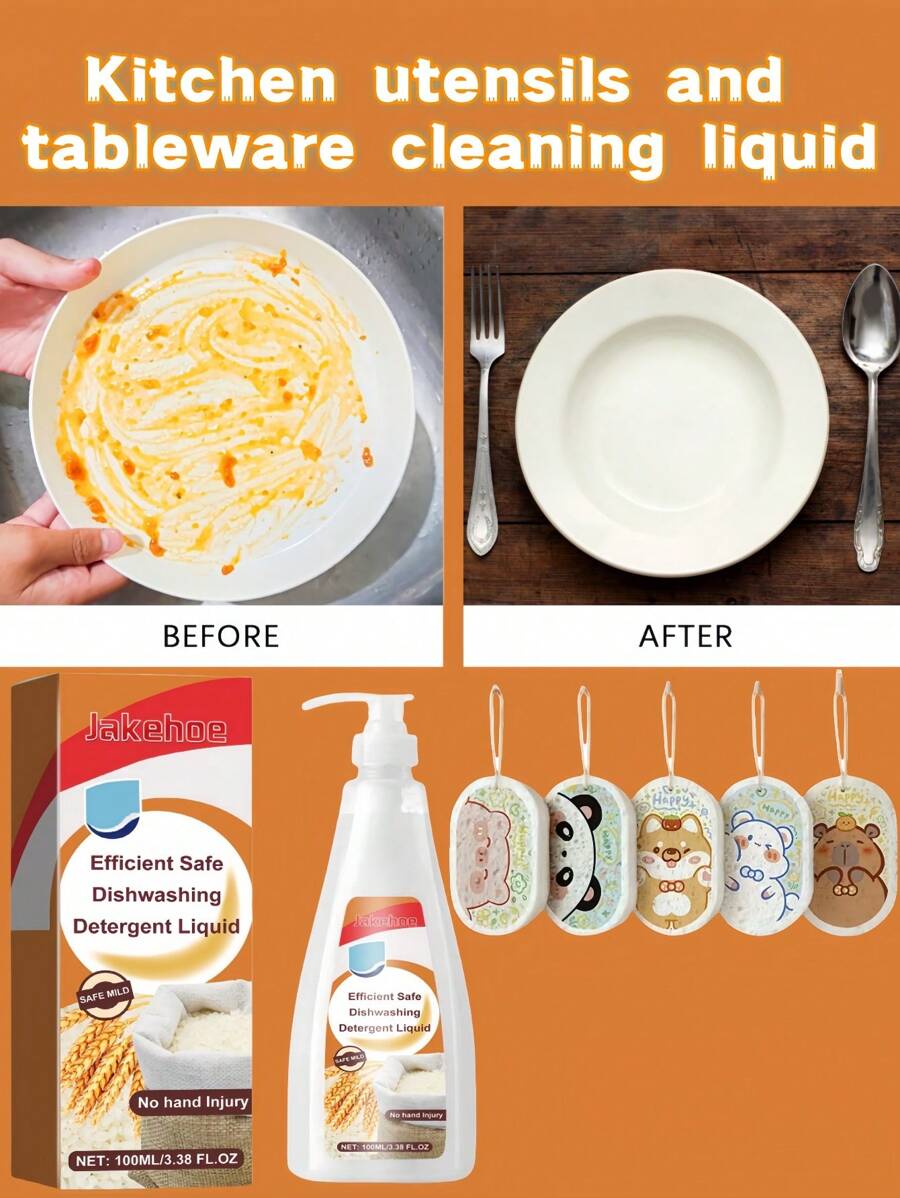 1 Piece Dishwashing Liquid Kitchen Dish Cleaning Stain And Grease ...