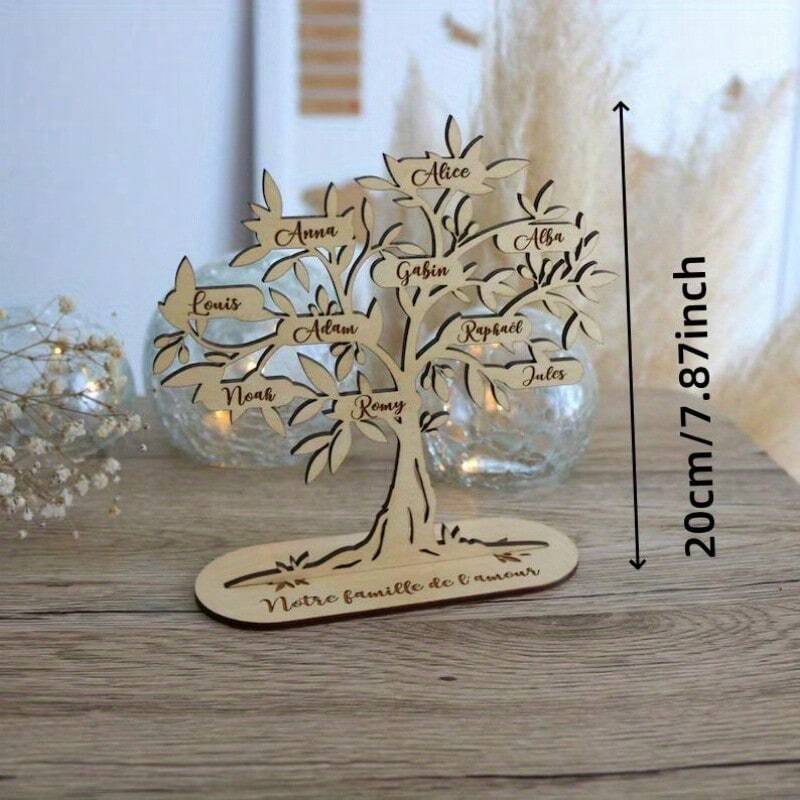Personalized Wooden Tree Of Life First Name With Support - Olive Tree ...