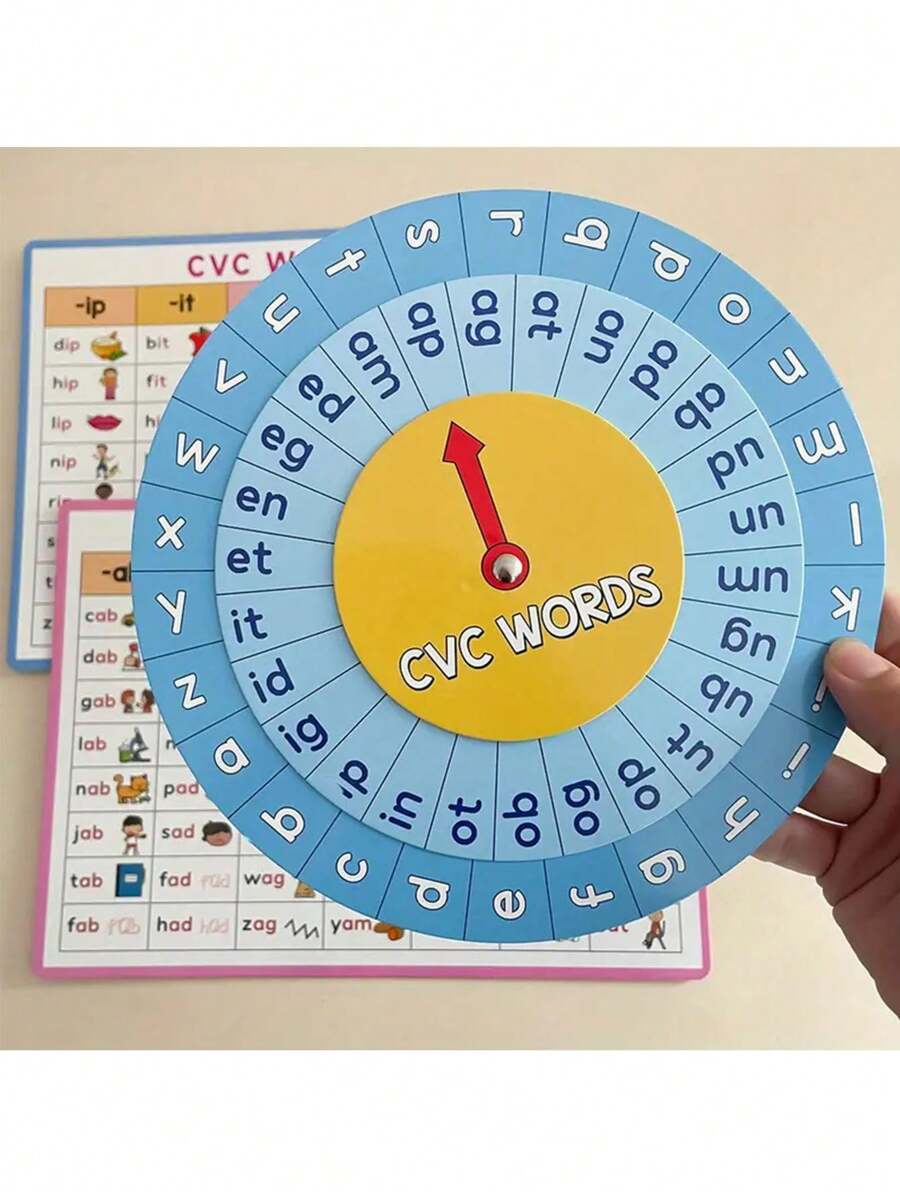 CVC Phonics Game - Children's Interactive Spinner And Poster Set ...