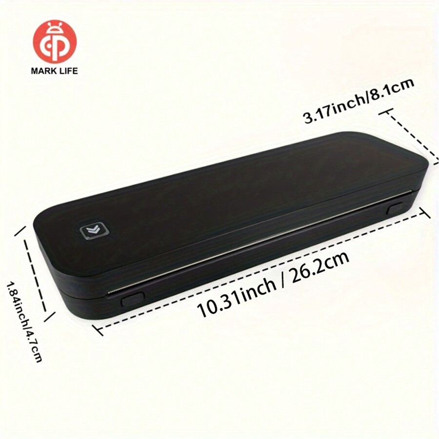 Marklife Marklife D210 Portable Wireless Travel Printer, Inkless Printer Supports 8.5" X 11" US ...