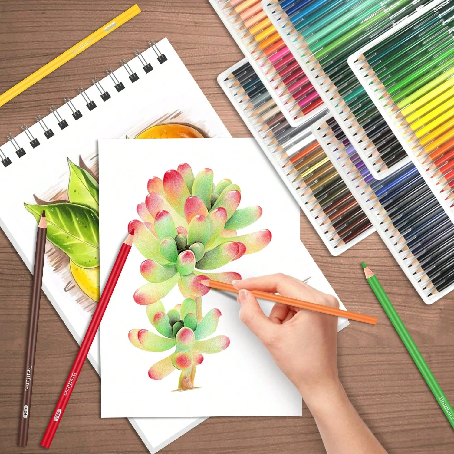 Colored Pencils For Adult Coloring Books, 120-Color Drawing Sketching ...