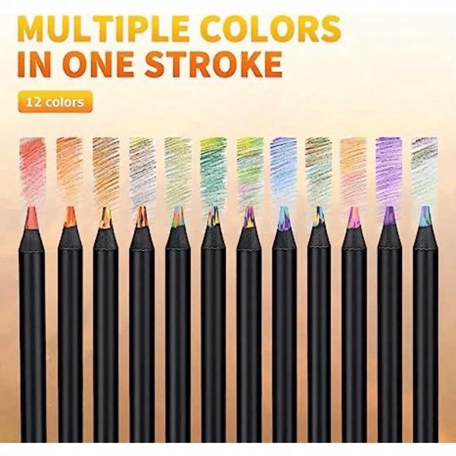 12-Color Rainbow Gradient Magic Pens - Vivid Graffiti And Painting ...
