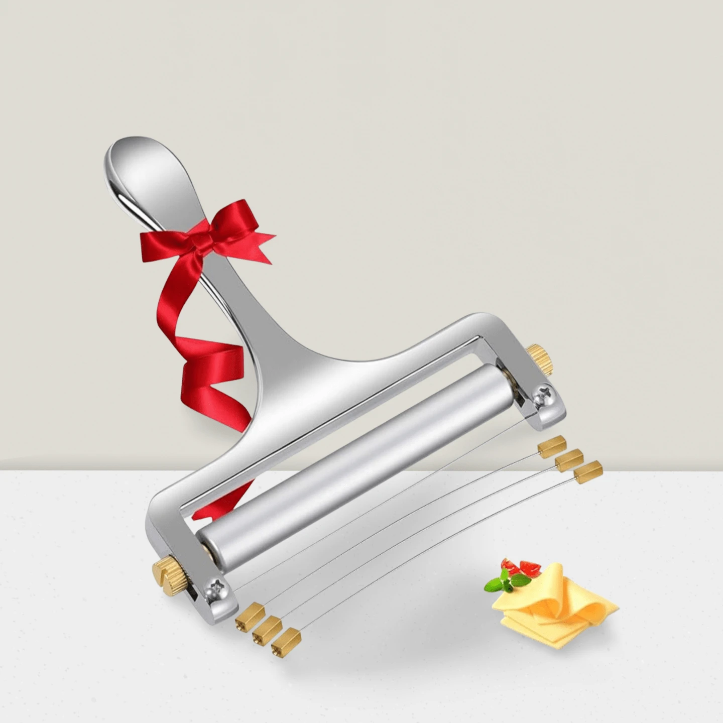 Stainless Steel Wire Cheese Slicer With 3 Extra Wires Adjustable ...