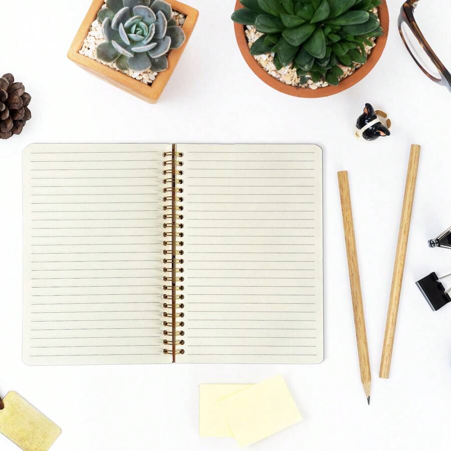 3pcs, A5 Hardcover Spiral Journals Notebook, 180 Numbered Pages Spiral ...