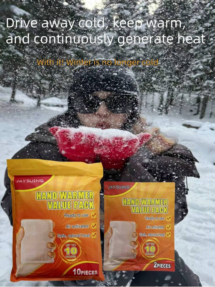 Disposable Hand Warmer Patches, Portable Body Warming Sticker For ...