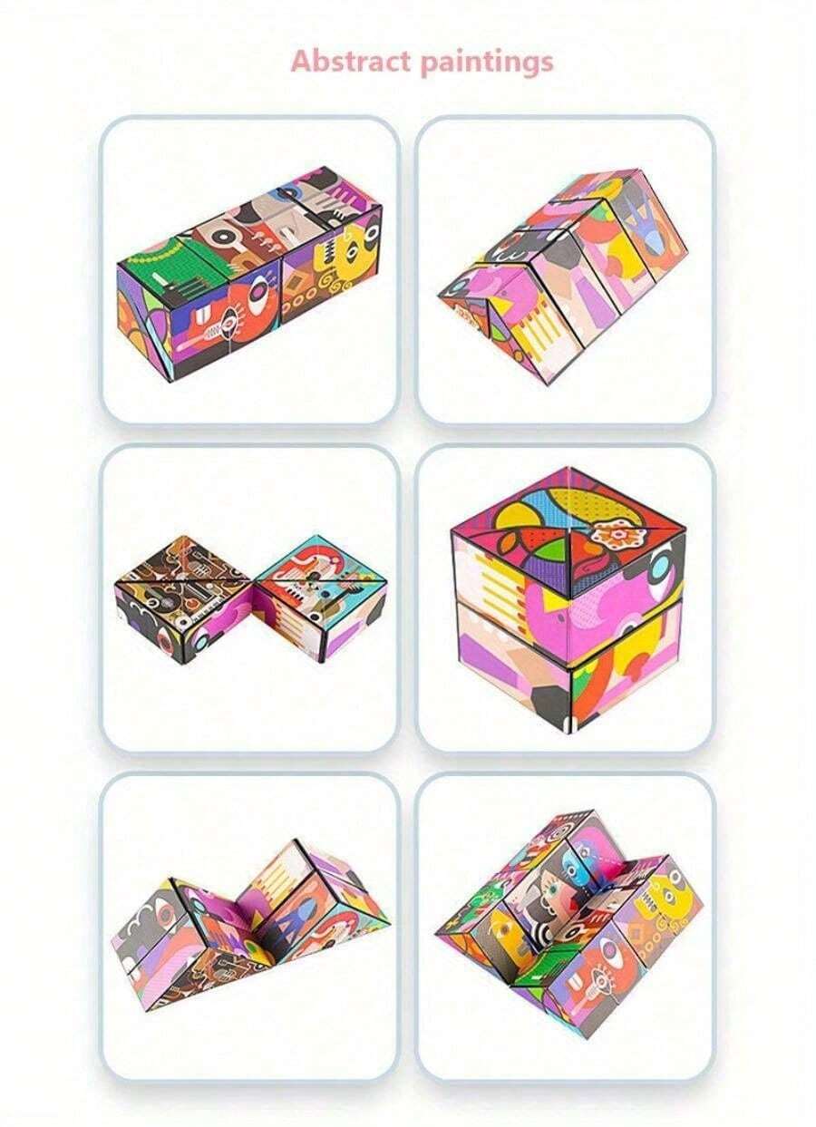 Infinity Magic Cube - 3D Hexagon Puzzle For Youngsters, Space Geometry Flip Toy, Brain Boost ...