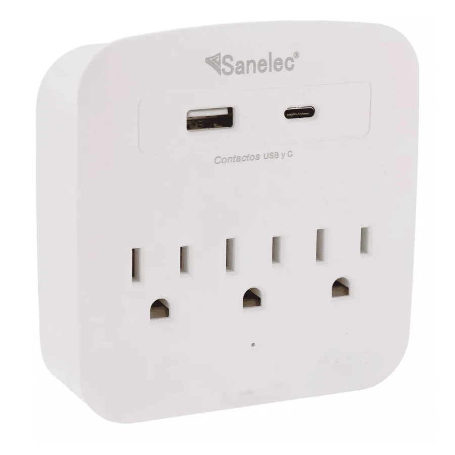 3-Pin Wall Power Strip With USB And USB C Port | SHEIN USA