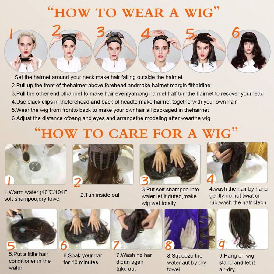 Wig - Blonde Middle Parted Bangs Long Curly Hair 26 Inch Everyday ...