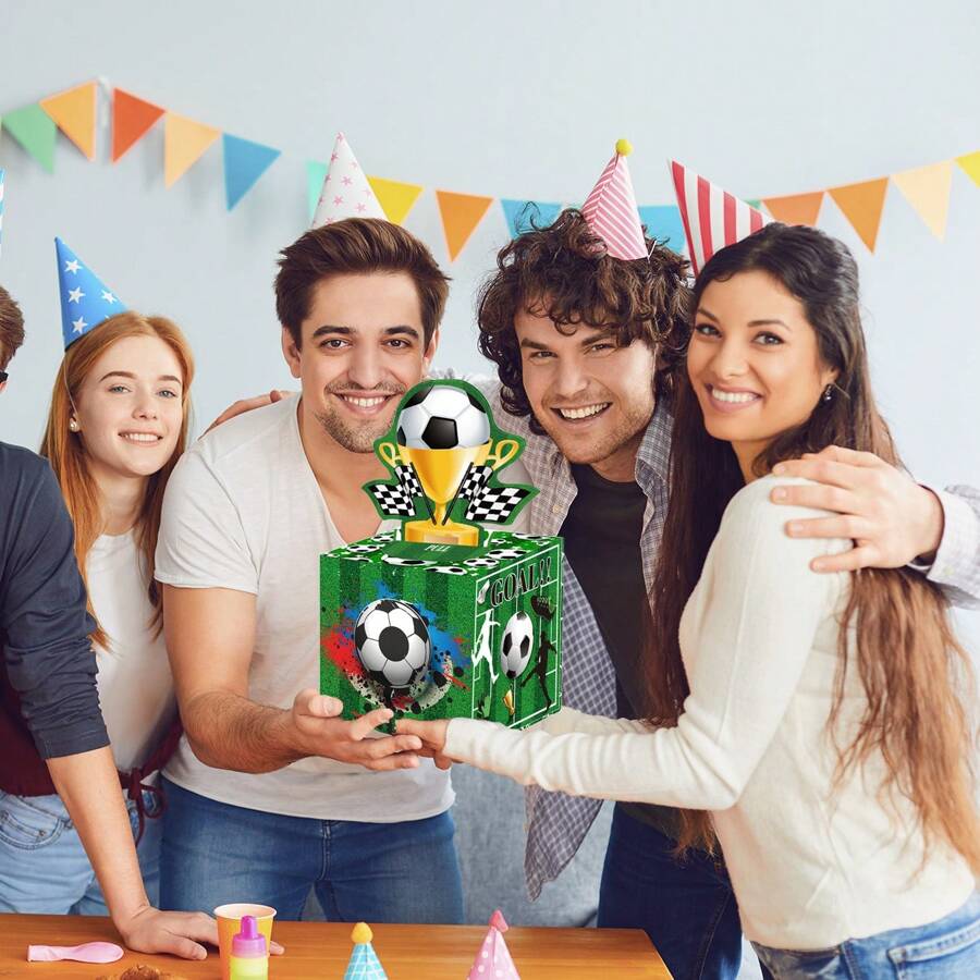 Football Sports Party Decor Money Gift Card Box, Football Themed ...