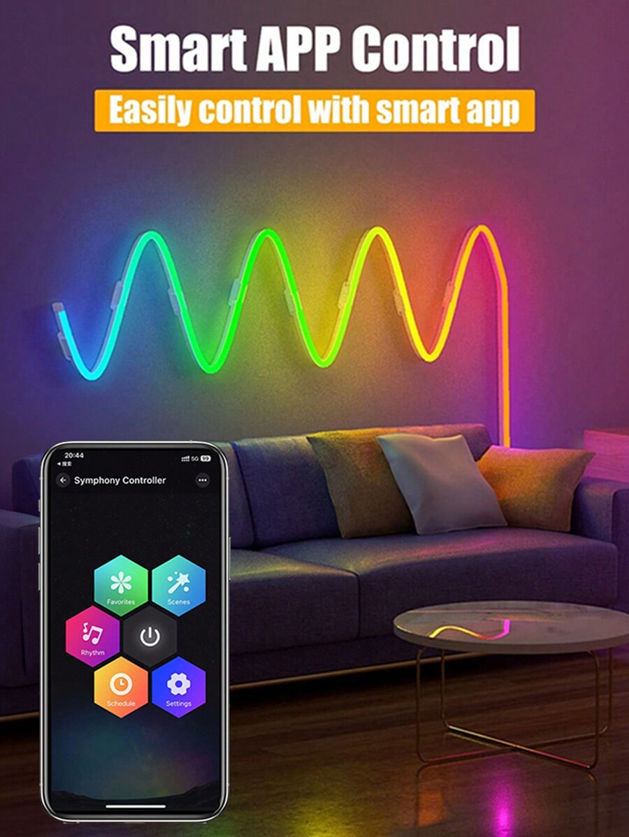 LED Strip Lights 3.28ft-16.4ft RGBIC Dreamcolor Chasing Effect With ...