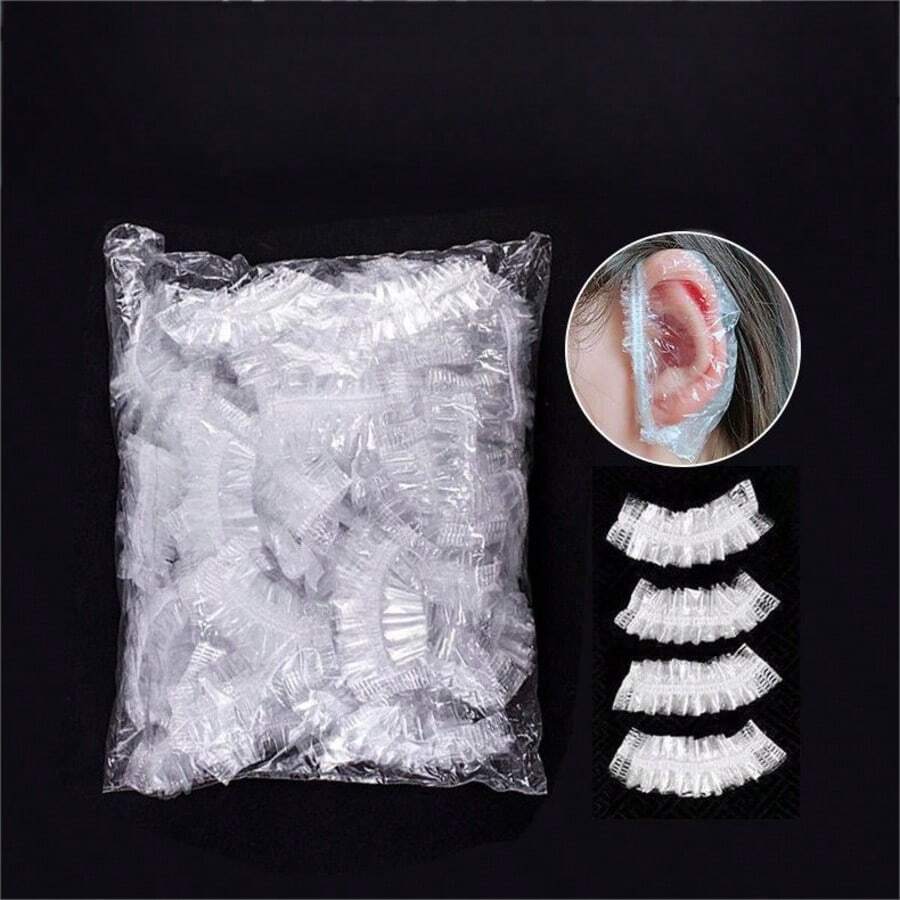 Disposable Earmuffs: 100pcs, HDPE Low-Voltage Material, Hair Dye ...