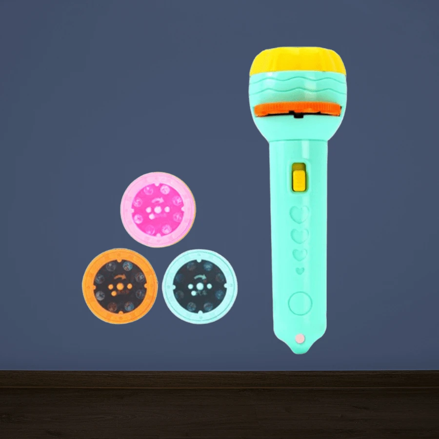 Flashlight With 24 Projection Drawings For Children To Light Up In The ...