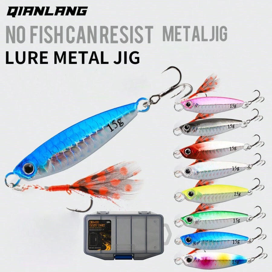 Long-Distance Trolling Metal Plate Lure, Realistic Fish Scale Imitation ...