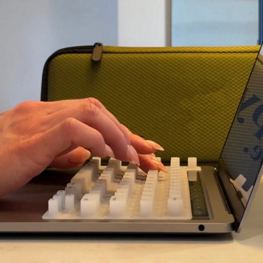 ARMORZONE Laptop Keyboard Pad, Long Nails For Office Typing, Silicone ...