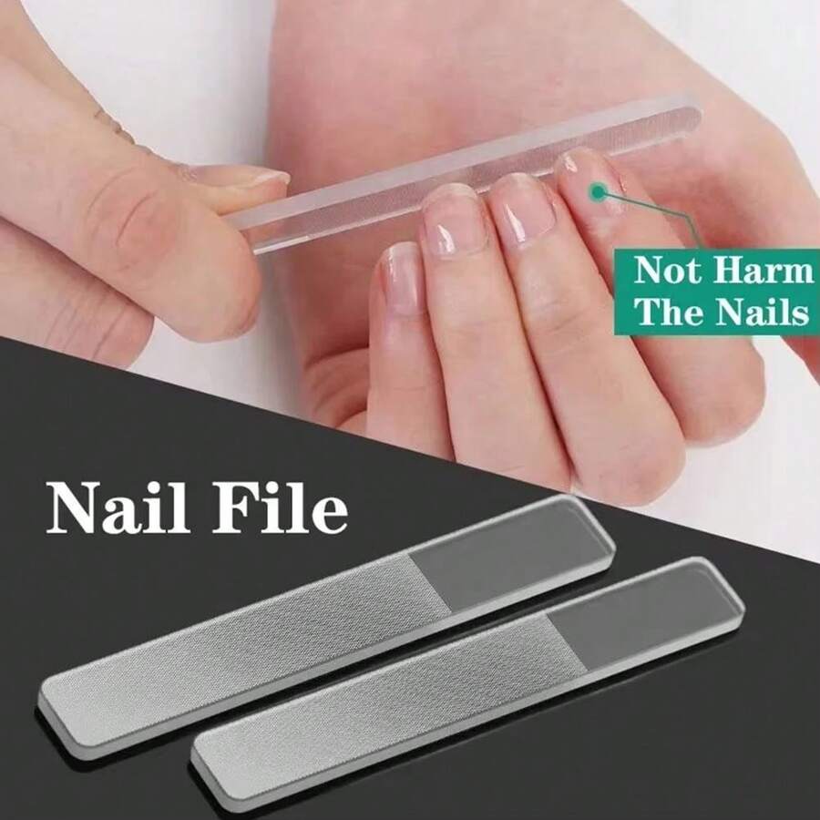 8 Pieces Nano Shiner Files Glass Natural Nail Files Crystal Nail Shiner ...