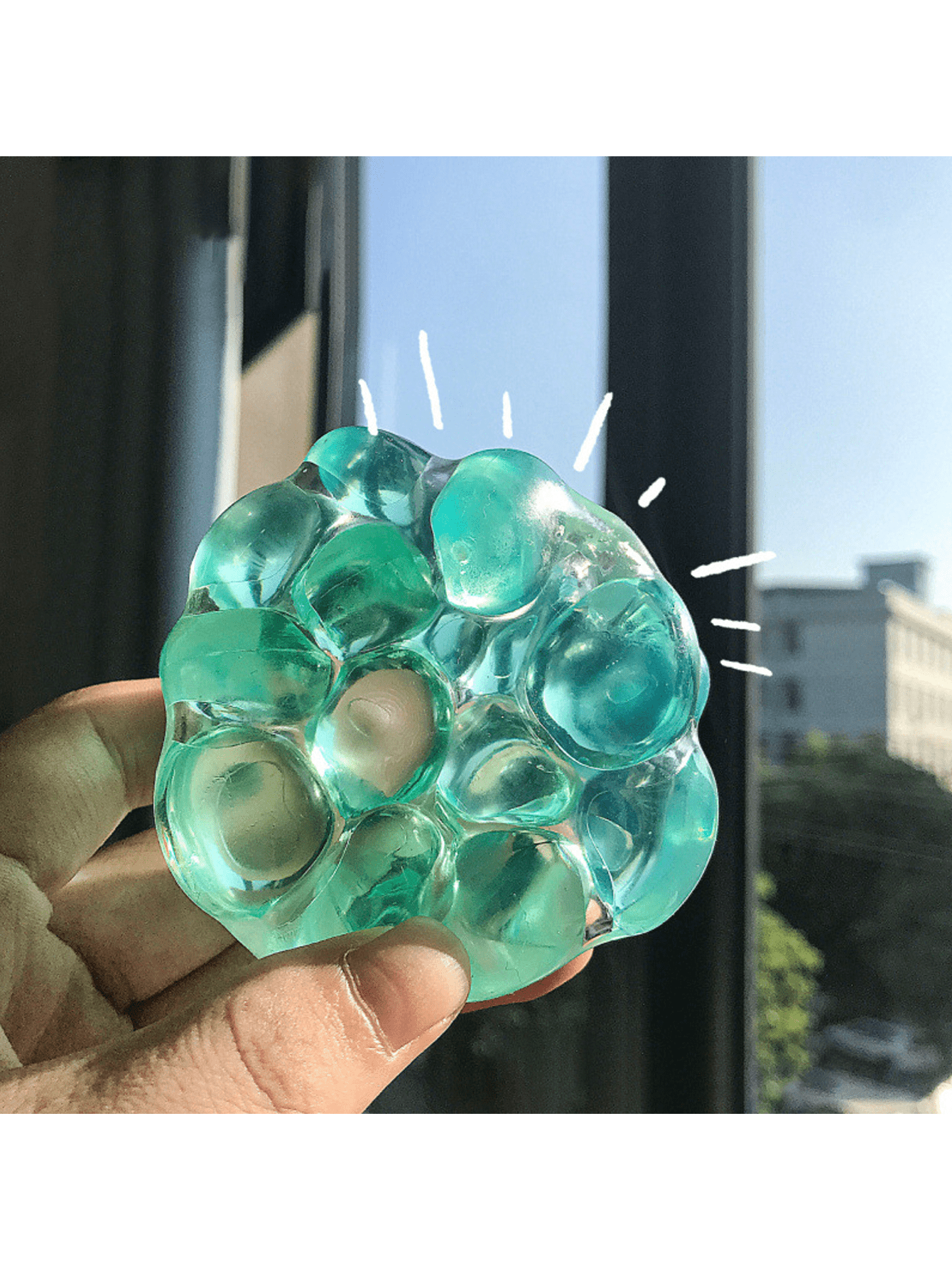 Gem Squeezy Ball Manipulative Stress Relief Squeeze Toy, High Aesthetic ...