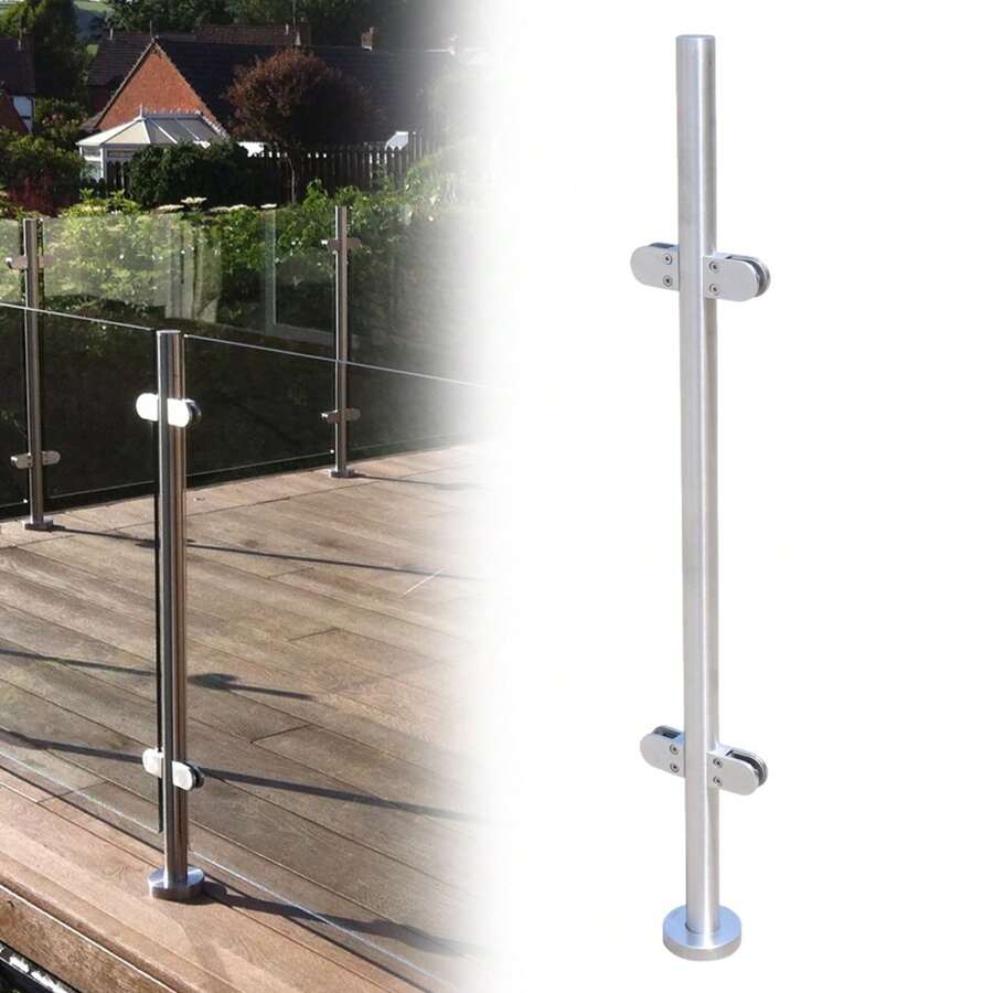 Glass Railing Post Glass Balustrade Railing Post 316 Stainless Steel ...