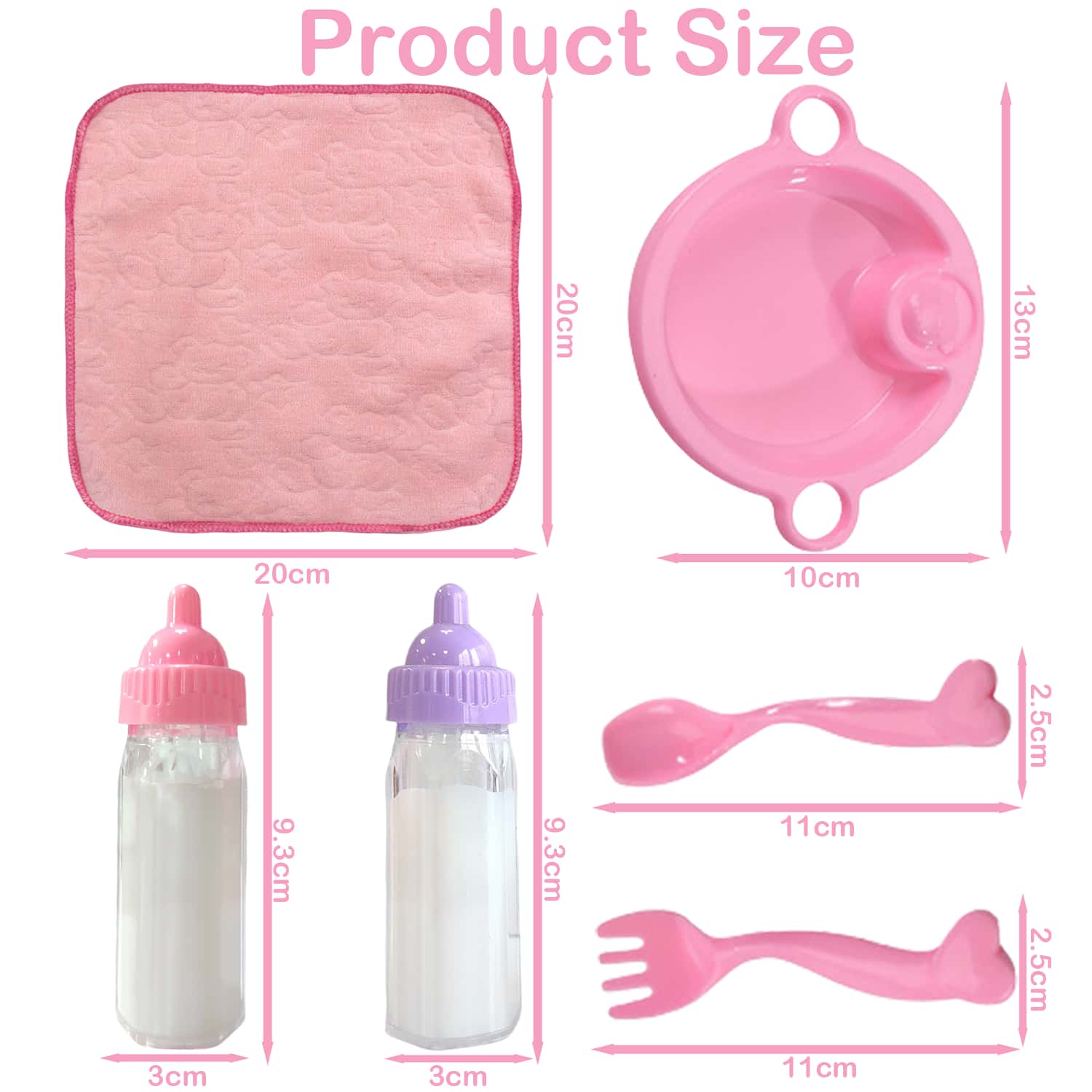 6pcs Realistic Mini Milk Bottle Accessories, Plastic Micro Doll Milk ...