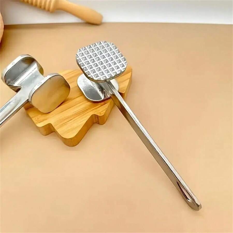 Premium Aluminum Alloy Meat Tenderizer - Double-Sided Non-Electric ...