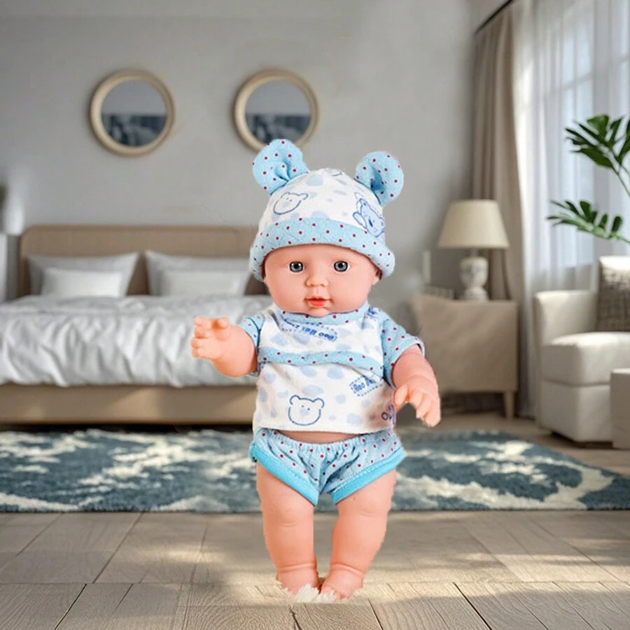 Realistische Neugeborenen Puppe mit weichem Körper, echte Lebensechte ...