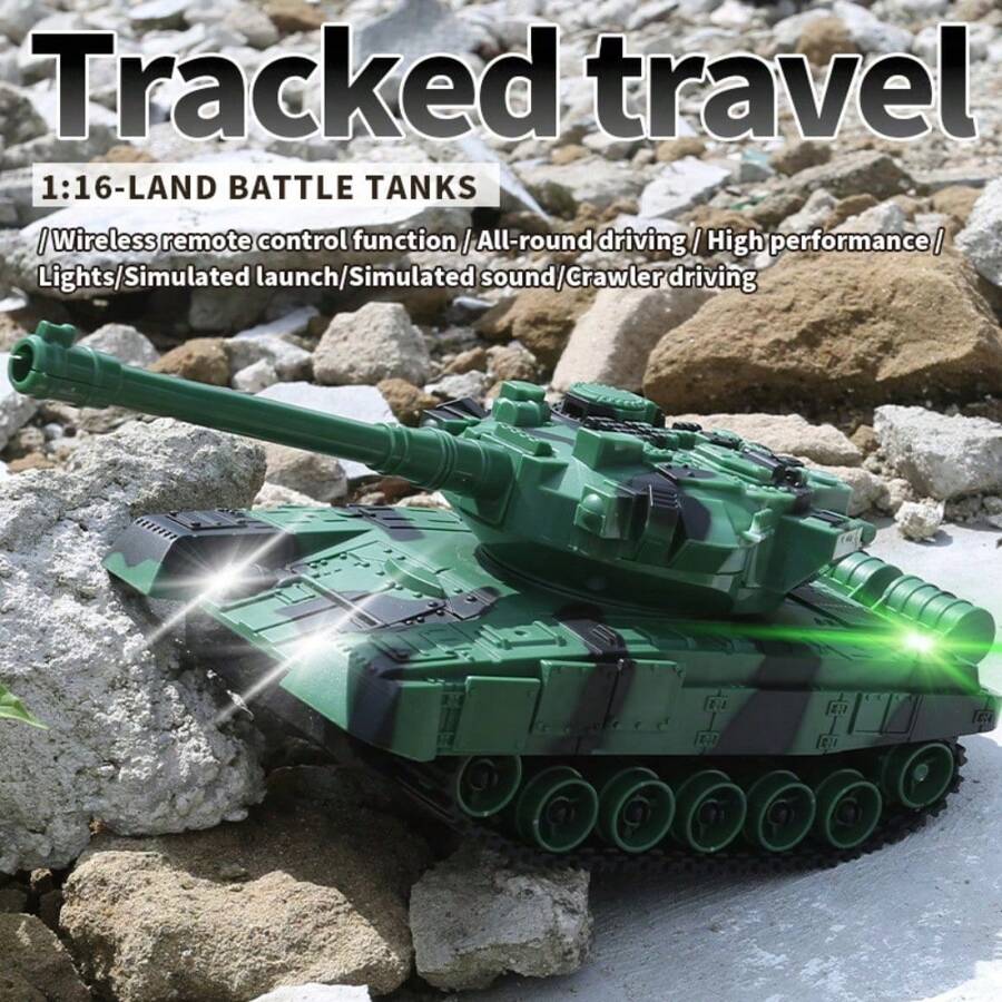 Remote Control Tank -12 Channel Tank Model Military Wireless Wired ...