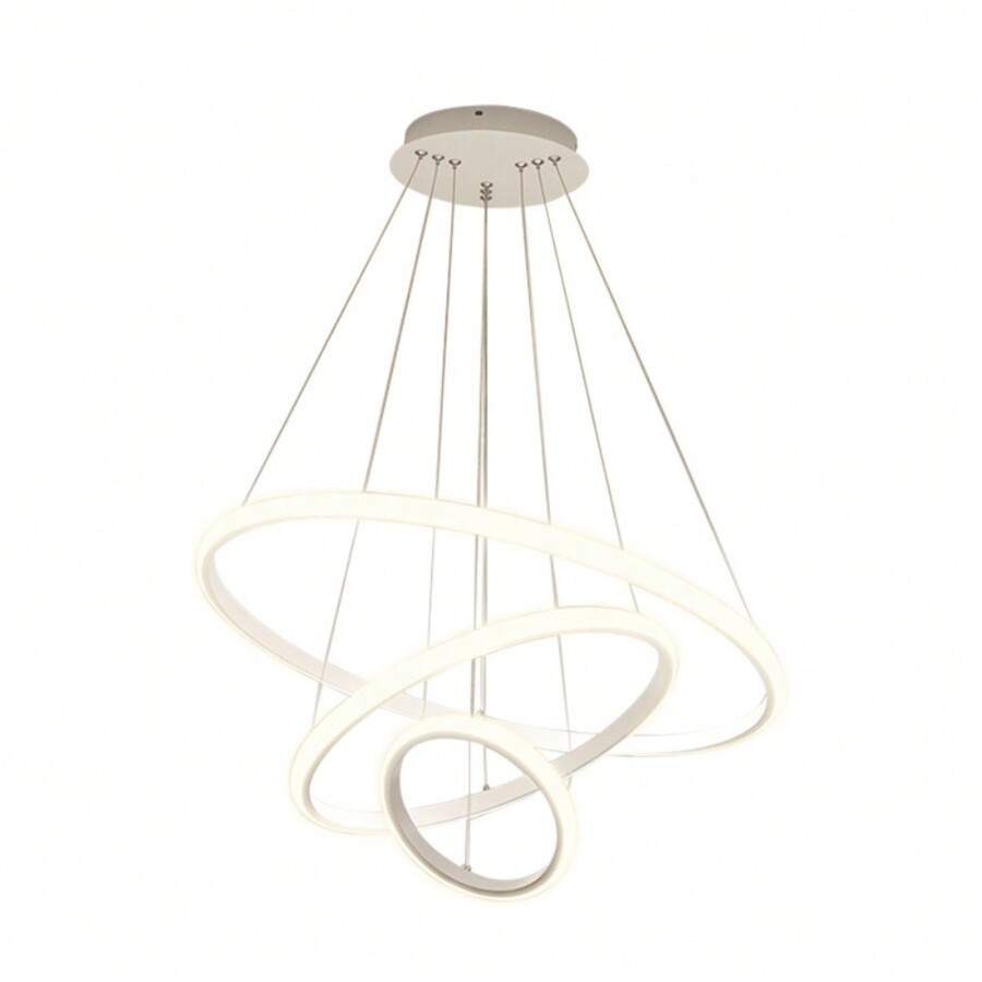 220V/Modern Led Chandelier 3 Rings 20+40+60CM, Gold/Black/White Big ...