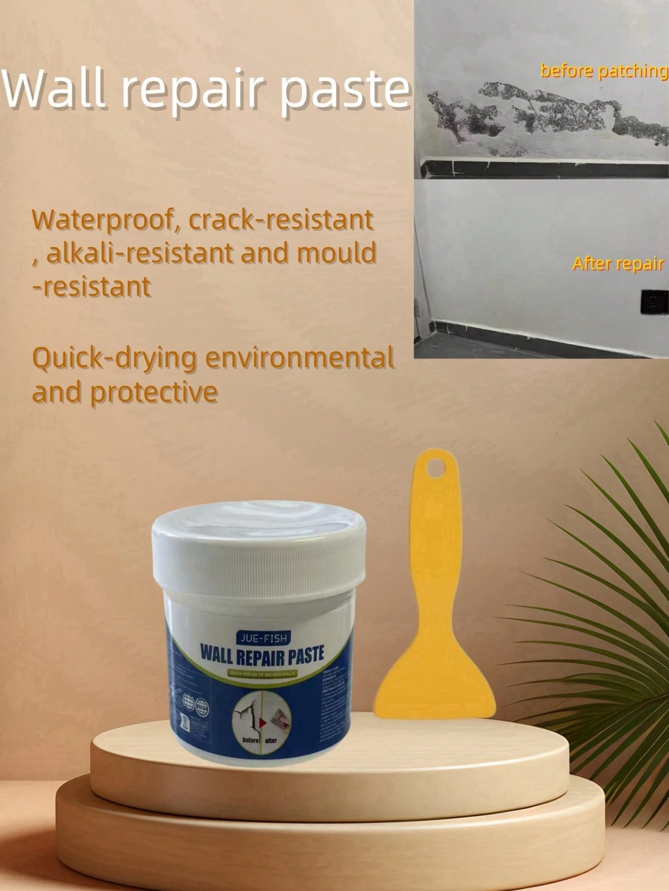 Wall Crack Repair Putty - Wall Paint Peeling Anti-Moisture Wall Filler ...