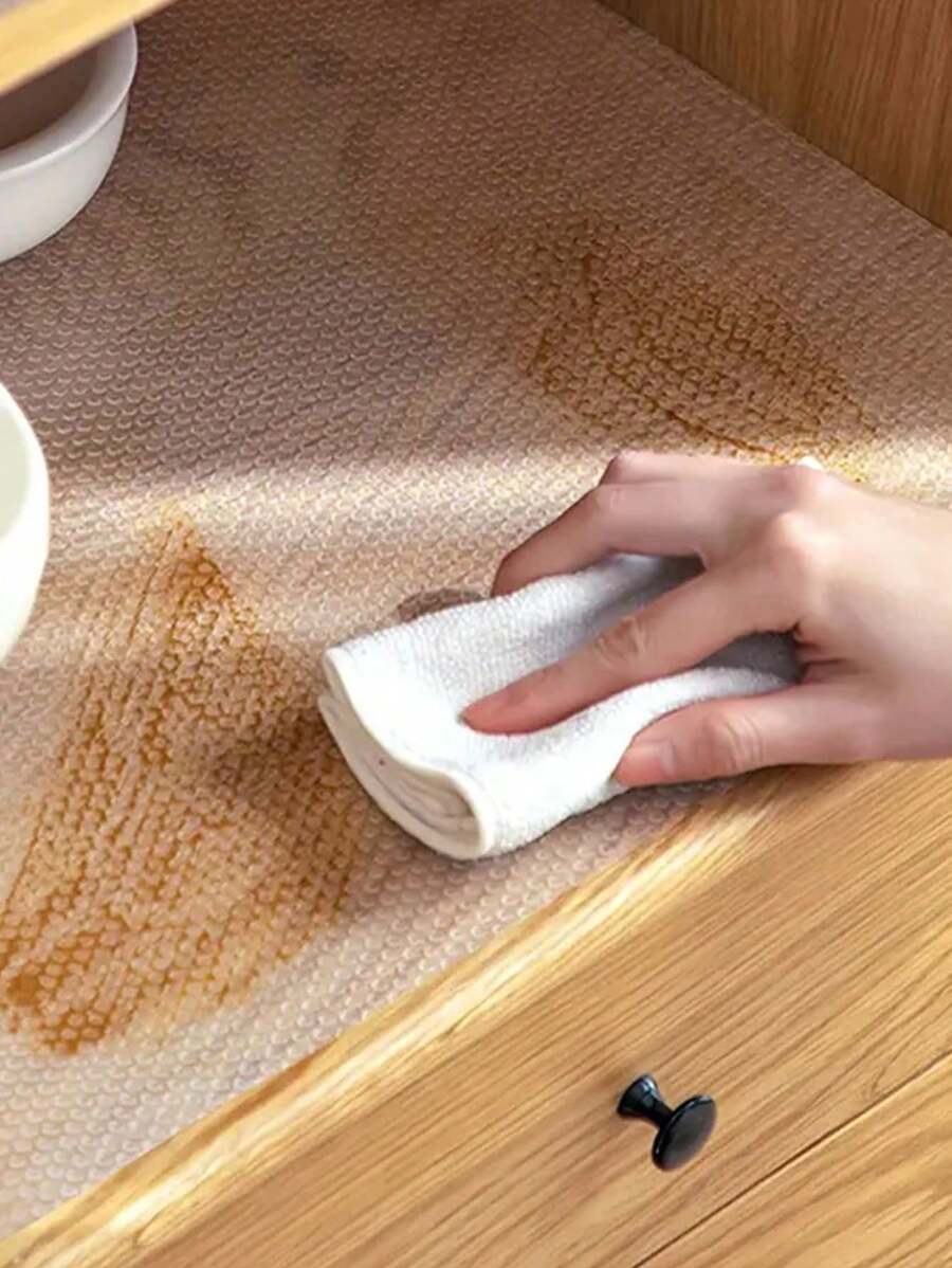 1 Roll 30cm Wide And 100cm Long Non-Slip Shelf Liner,Eva Waterproof Cabinet Liner,Translucent ...