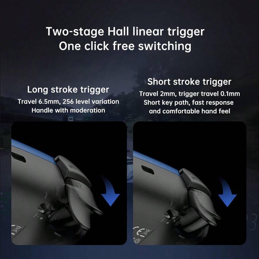 GAMESIR Controlador de jogo T4n Pro Personalizado Hall rocker RGB faixa ...