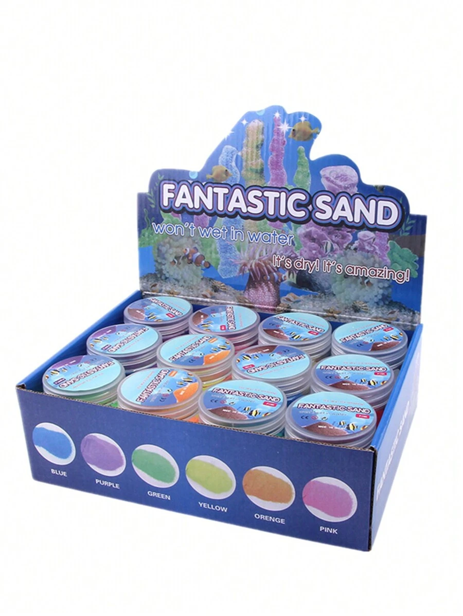 DIY Magic Not Wet Sand Funny Amazing Hydrophobic Space Sand Slime Toy ...