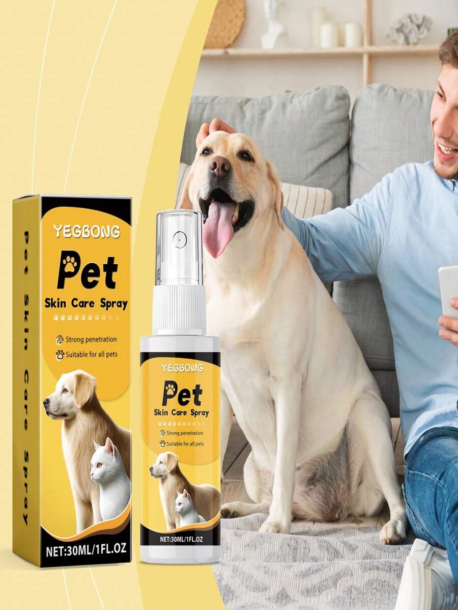Spray para Cuidados da Pele de Animais de Estimação, Cuidados Suaves ...
