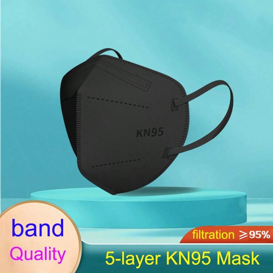 10/20/30 PC 5-Layer KN95 Mask, FFP2, Anti-Industrial Dust, 3D Design, Breathable, Morandi Mask ...