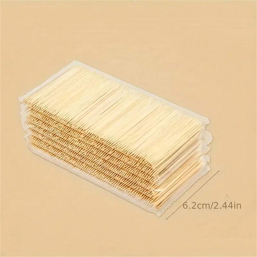 1000pcs Dual Ended Bamboo Toothpicks, Disposable Wooden Toothpicks ...