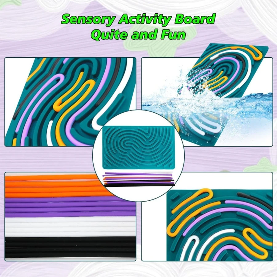 Silicone Sensory Activity Board Decompression Toy And Stress Relief ...